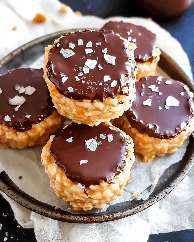 Chocolate Peanut Butter Rice Cakes