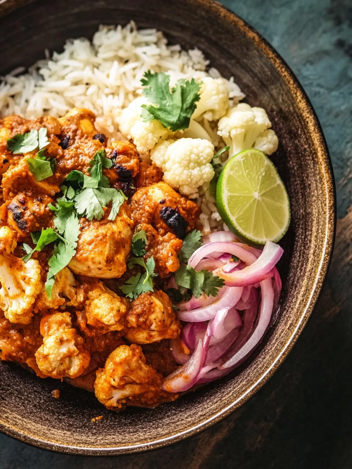 Ultimate Chicken and Black Garlic Madras with Delicious Coconut Rice