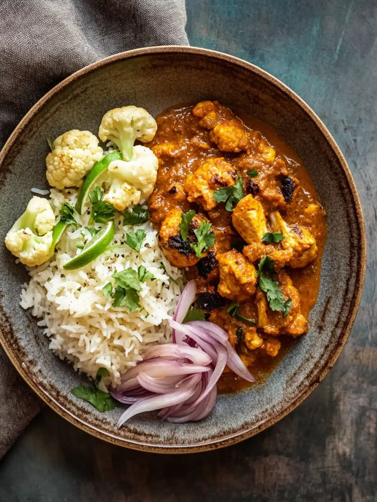 Ultimate Chicken and Black Garlic Madras with Delicious Coconut Rice